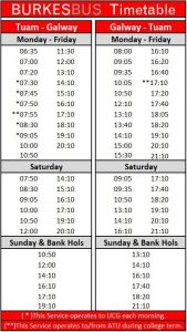 Timetables Overview Mobile - Burkes Bus
